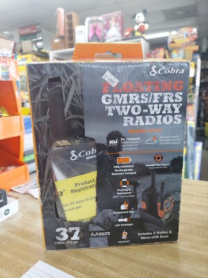 Cobra Floating GMRS/FRS two-way Radios 37 mile range | eBay