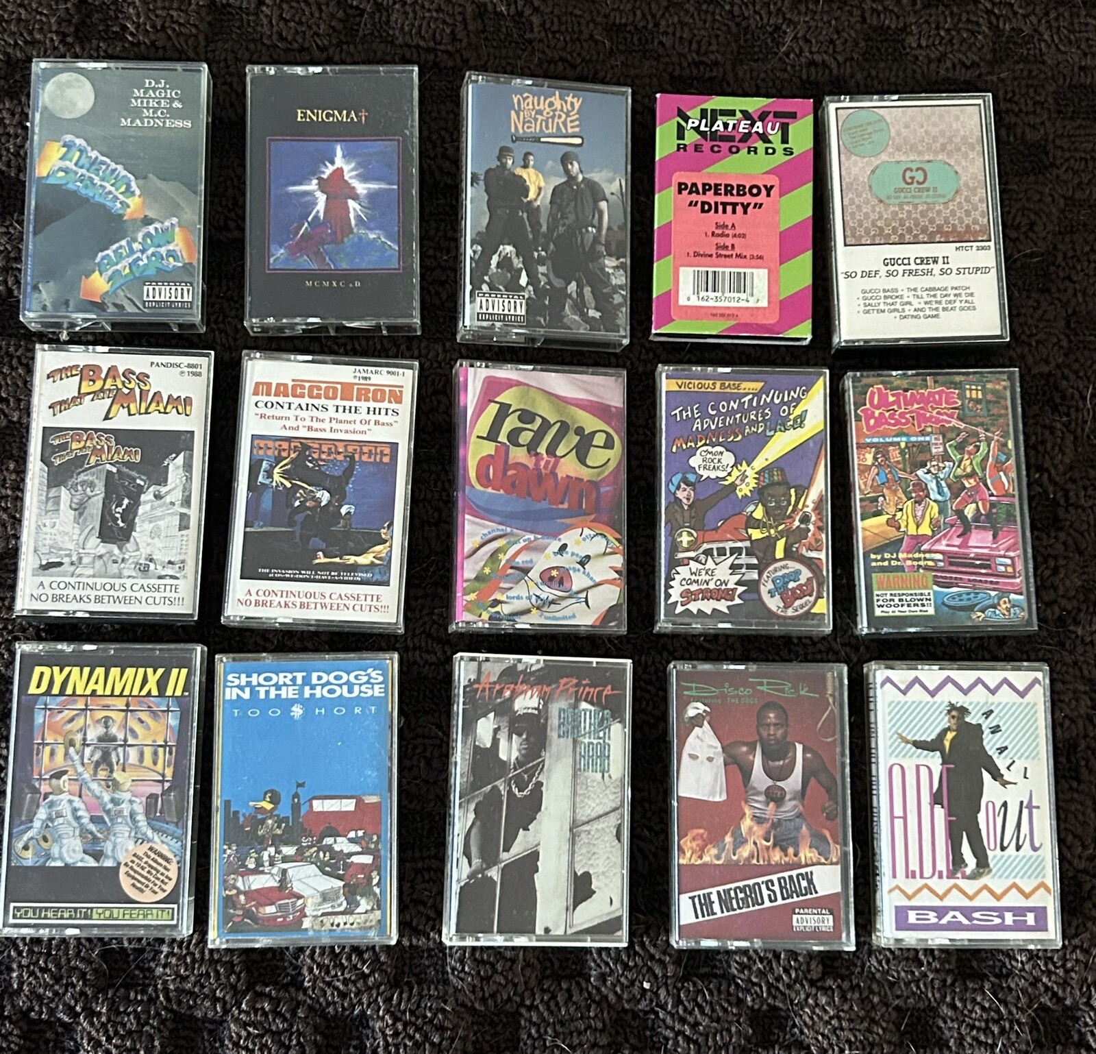 Lot of 45 various Hip Hop Rap 1980's 1990's cassettes (combined ship ...