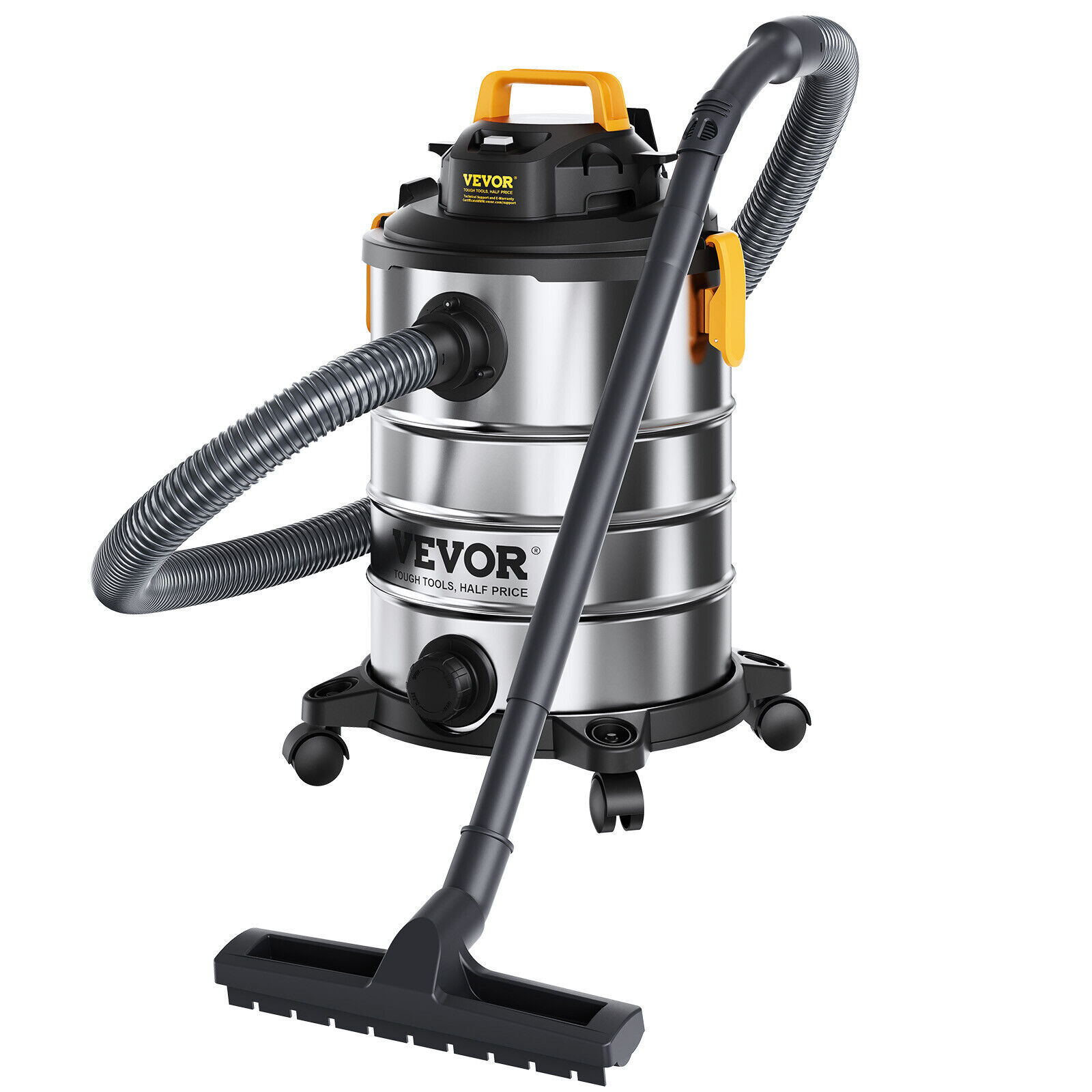 VEVOR YLW6342-30L 30L Cylinder Vacuum Cleaner - Stainless Steel (SYGSZKXCQ30L2G7A8) for sale ...