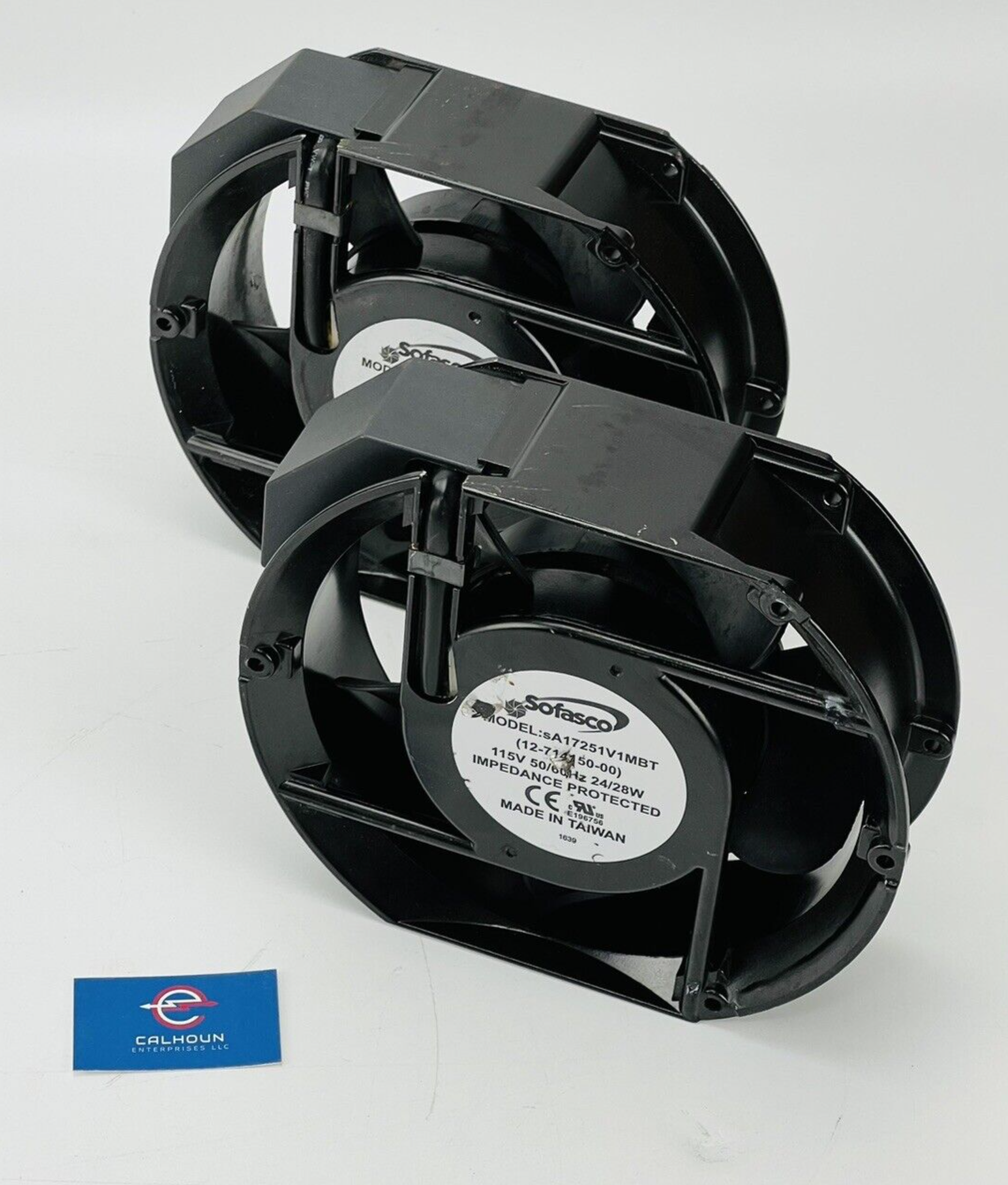 (LOT OF 2) Sofasco sA17251V1MBT Impedance Protected Fan 12-714150-00 ...