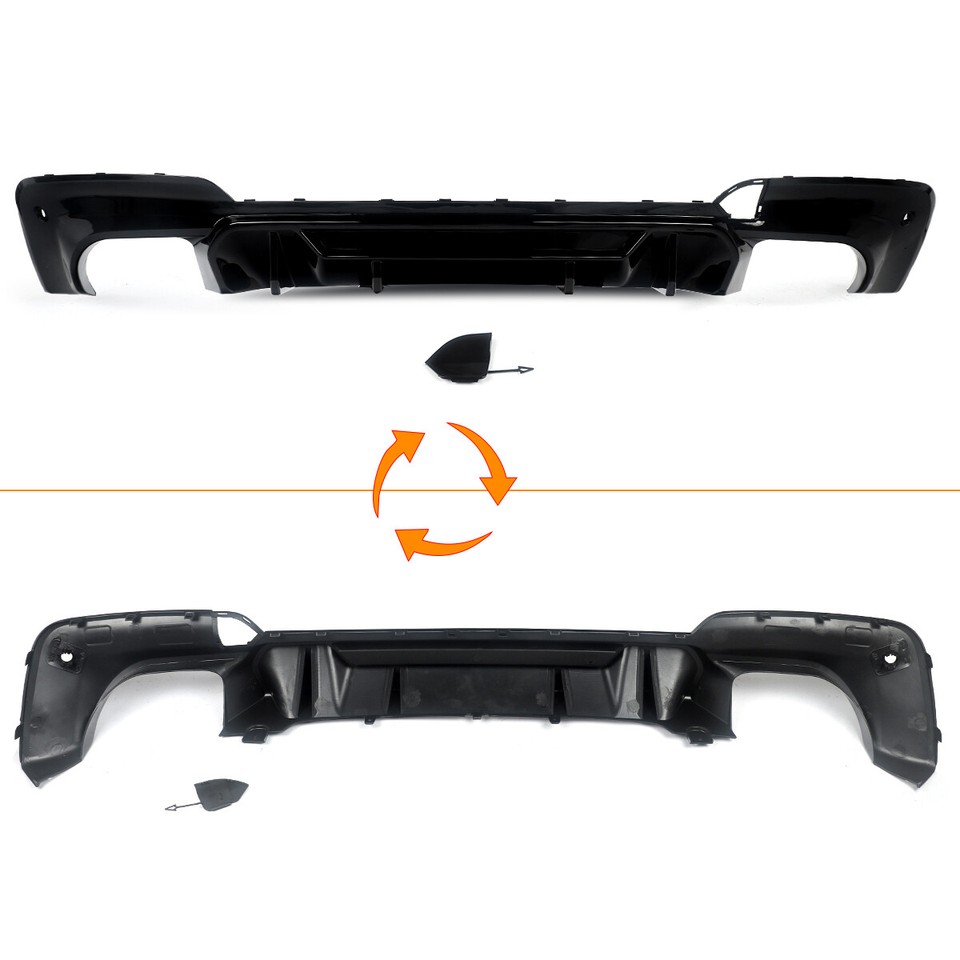 Gloss Black Rear Bumper Diffuser Lip For BMW X3 G01 M40i M Sport 2018 ...