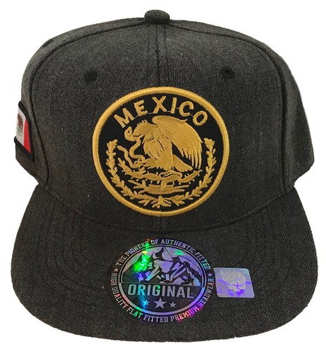 MEXICO Flag Snapback Hat Mexican Eagle Aguila Flag Flat Bill Adult Hat ...