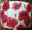 Poppy Lamp Shade Lampshade shabby chic red white floral flowers FREE ...