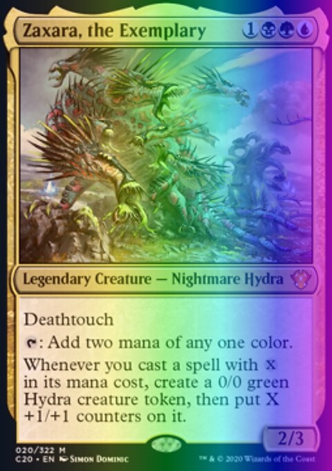 MTG Magic the Gathering Zaxara, the Exemplary (20/355) Commander 2020 ...