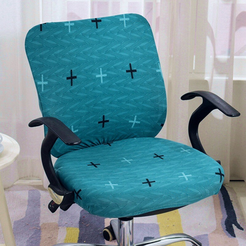 Office Computer Chair Cushion Covers Stretch Swivel Chair Slipcover ...