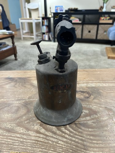 Vintage Dunlap Brass Blow Torch Model with Handle | eBay