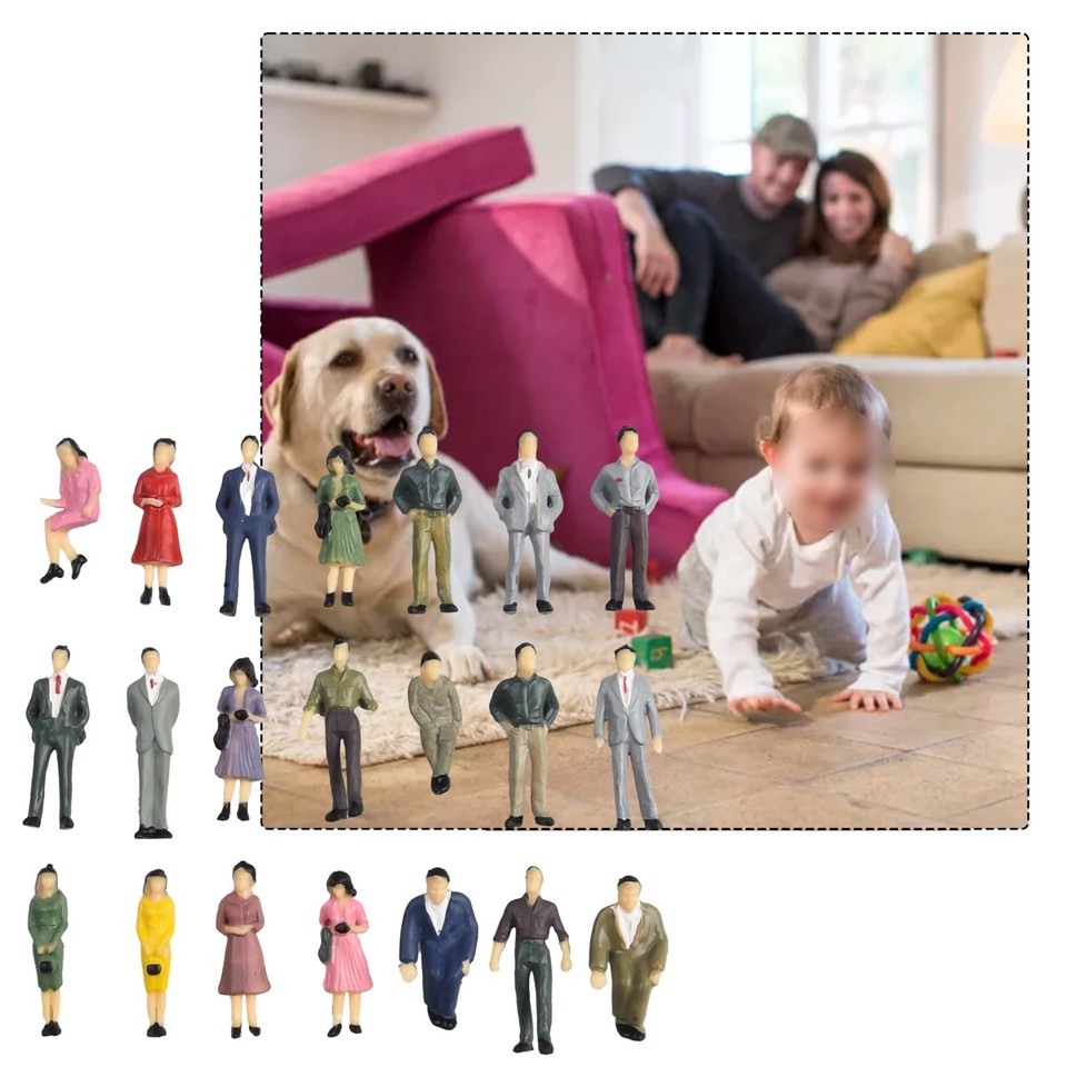 Useful Model People Figures Crafts Display House Landscape Passenegers ...
