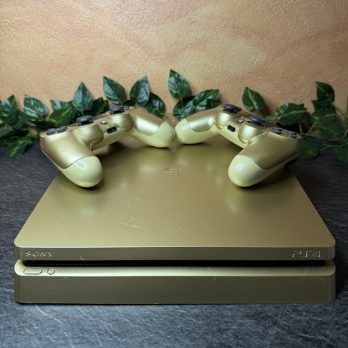 PS4 Gold Limited Edition PlayStation Sony con 2 Controller | eBay