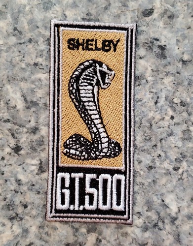Ford Mustang Shelby GT 500 Vintage Style Patch. Embroidered. Iron On. 3 ...