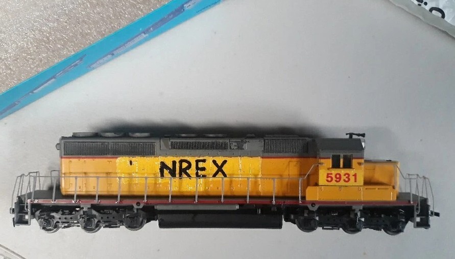 NREX lease dummy locomotive HO scale CN NS CSX UNION PACIFIC CP rail ...
