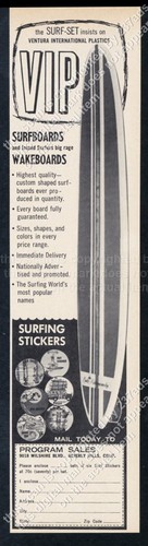 1965 Ventura International VIP surfboard surf board photo vintage print ...
