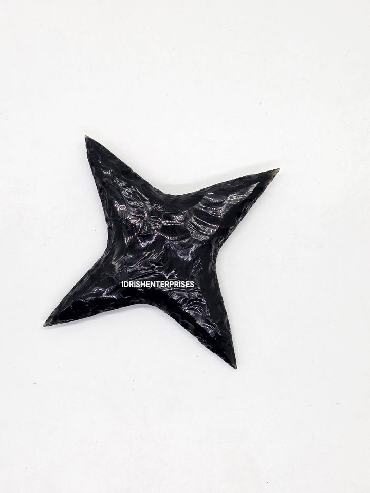 Obsidian Ninja Throwing Star 4-Point Shuriken Razor Sharp Blade ...