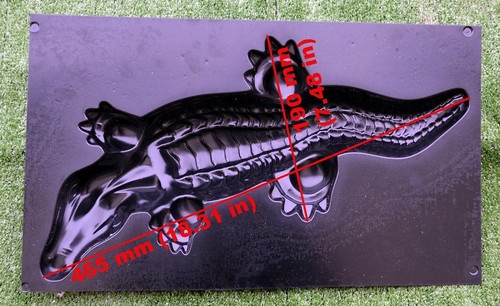 Concrete Mold Crocodile Decorativ Casting Cement Gator Alligator 1 ...