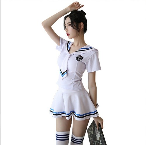 Sexy Student High School Girl Uniform Skirt Fancy Dress Costume Outfit 1688 | eBay