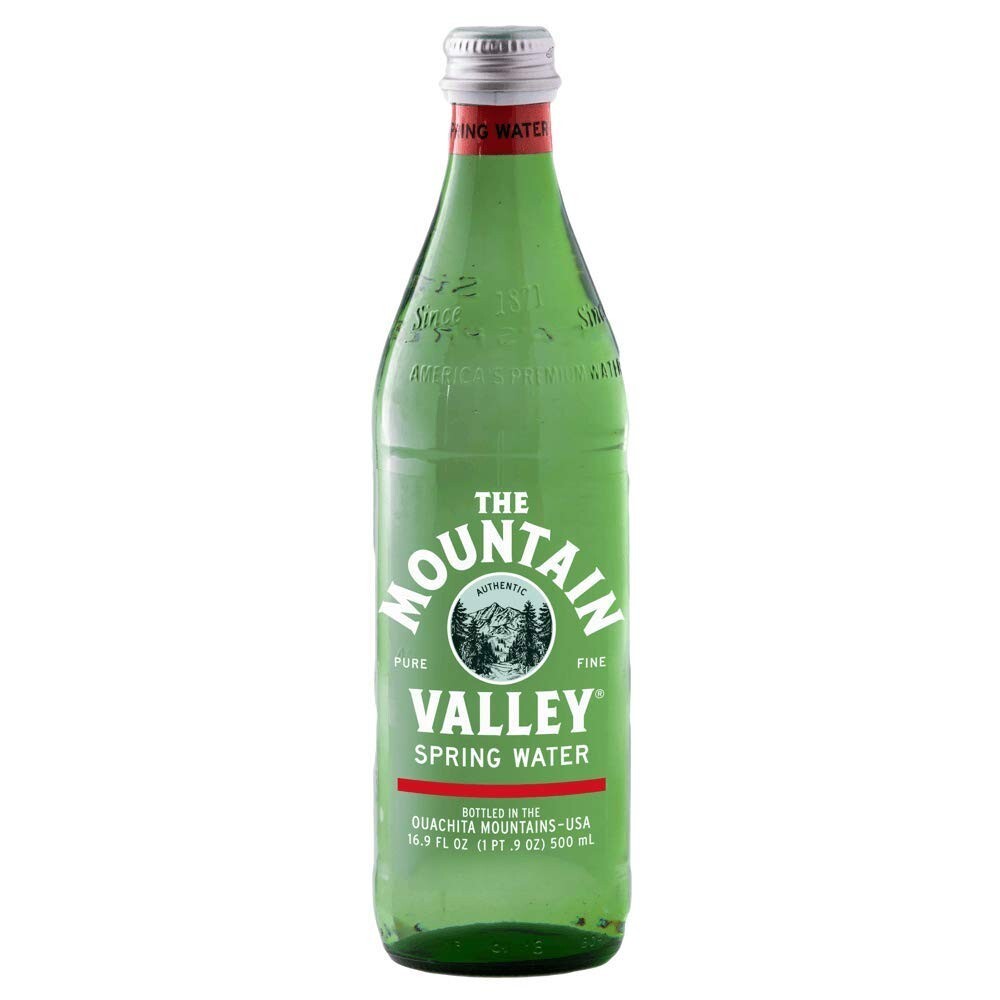 THE MOUNTAIN VALLEY NATURAL PURE FINE 500 ML Glass Spring Water | eBay
