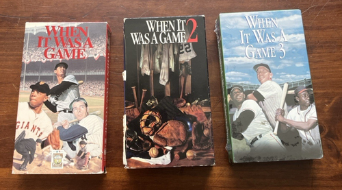 WHEN IT WAS A GAME VHS # 1, 2, 3 1990'S BASEBALL MLB VHS #3 IS FACTORY ...