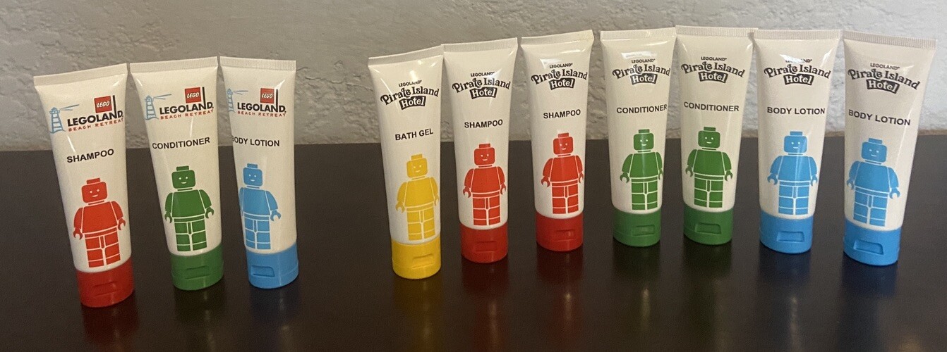 NEW LEGOLand Hotel Beach Retreat Pirate Island Shampoo Conditioner ...