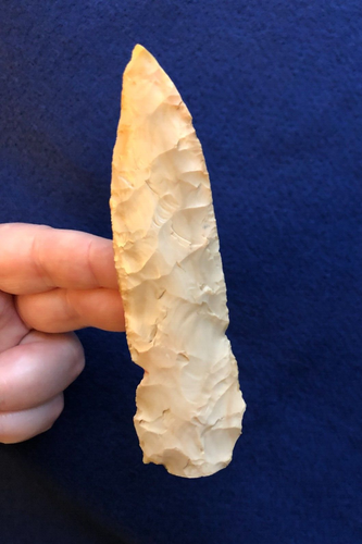 SNAPPED BASE HARDIN: Ark: 4-3/4" Beautiful AUTHENTIC EARLY ARCHAIC ...