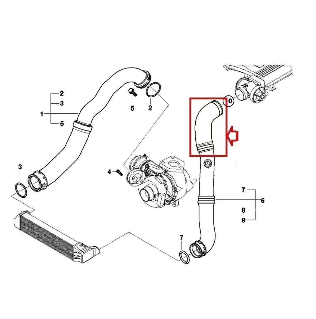 Turboschlauch Ladeluftschlauch für BMW E46 318d 320d 11617799397 | eBay.de