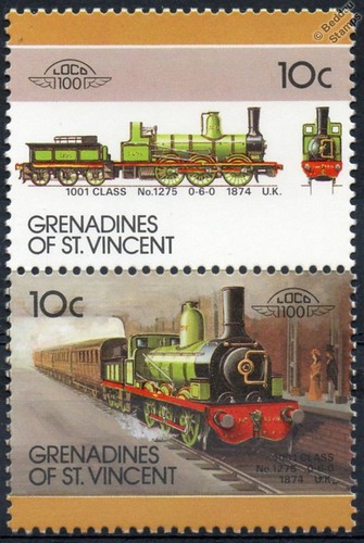 1874 NER Class 1001 No.1275 North Eastern Railway Train Stamps / LOCO ...
