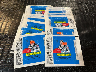 LOT 20 Vintage Topps Trading Card Wrappers 1979 JAMES BOND MOONRAKER ...