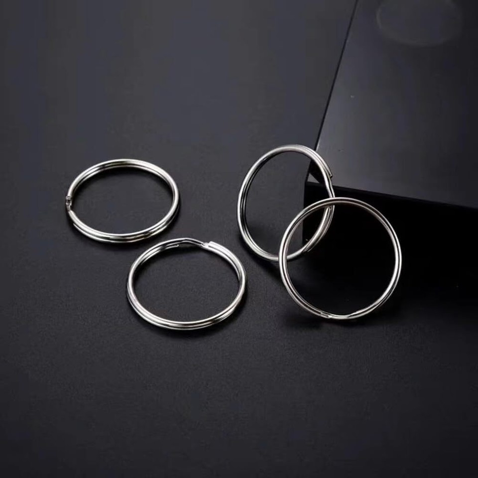 100PCS Key Rings Bulk Split Key Rings Keychain Rings and Crafts 1 Inch ...