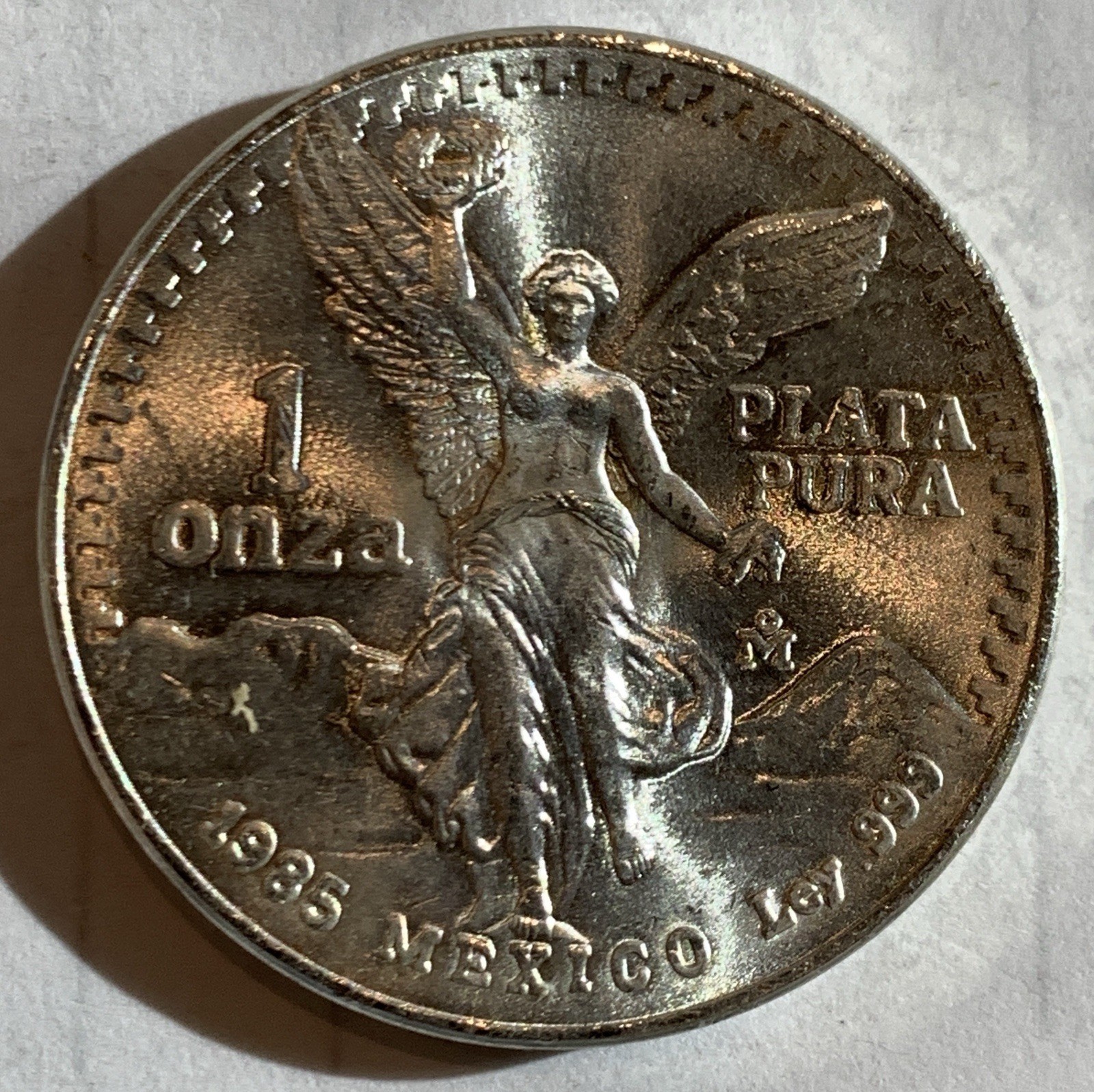 💥💥 ⭐SILVER COIN⭐1985 MEXICO LIBERTAD BU, ASW: 1 oz. COMBINED SHIPPING⭐ ...