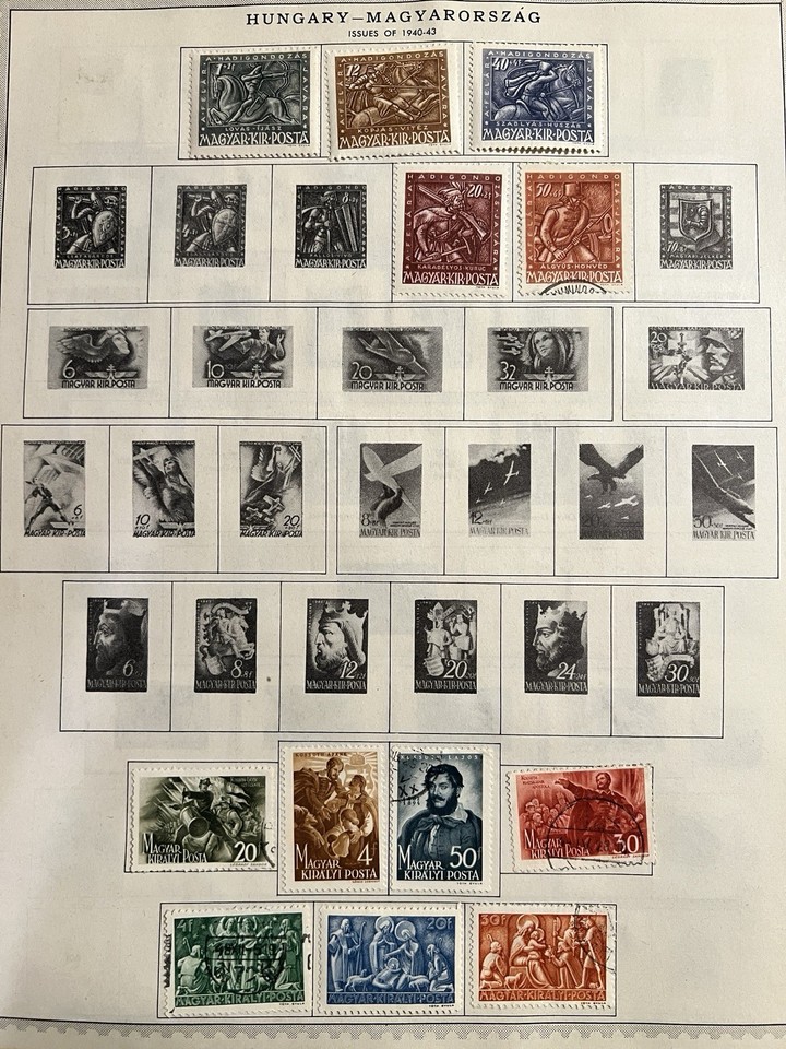 Hungary - 792 Stamps Mint And Used On Minkus Album Pages Starting 1881 ...