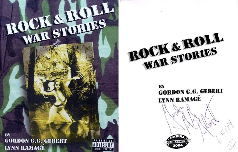 Gordon G.G. Gebert~Lynn Ramage SIGNED Rock & Roll War Stories 1st/1st ...