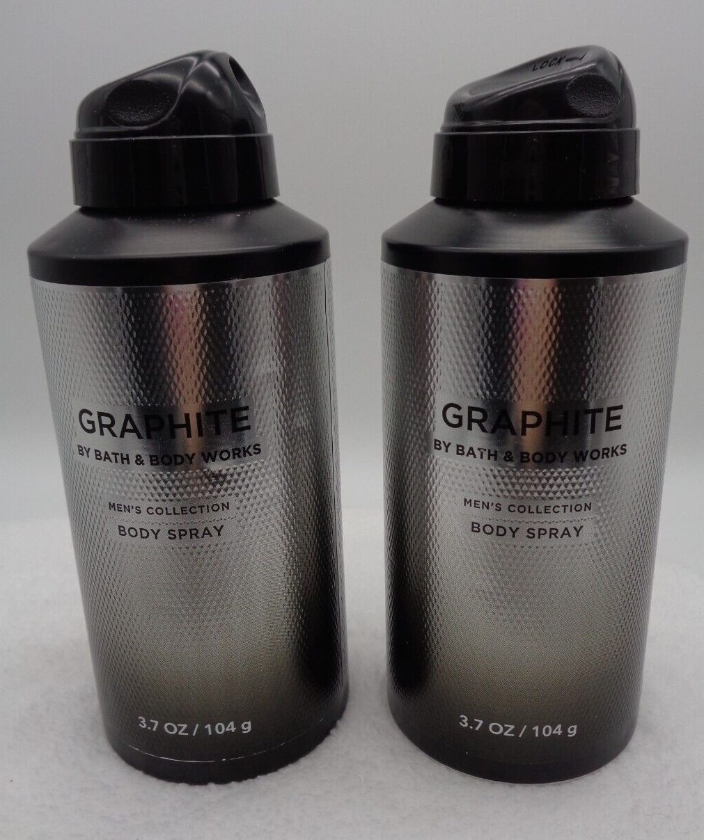 2 X Bath & Body Works GRAPHITE Body Spray For Men Men's Collection 3.7 ...