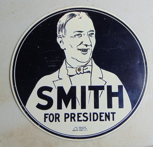 Al Smith 1928 flue cover 3-D tin campaign political | eBay