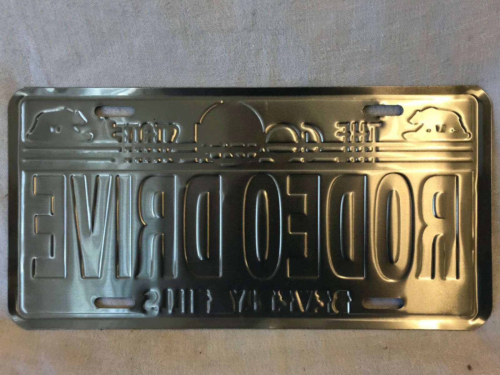 Vintage Style Rodeo Drive The Golden State License Plate 12"L x 6"W ...
