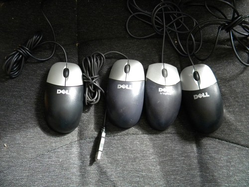 DELL MO56UOA M-UVDEL1 M-UAN DEL1 Computer Mouse USB 2 Button Black and ...