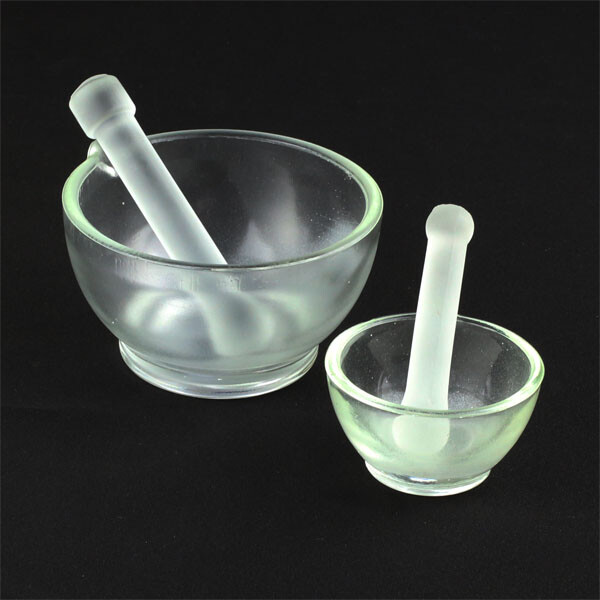 60mm-150mm Lab Mortar Borosilicate Pestle glassware Chemistry | eBay