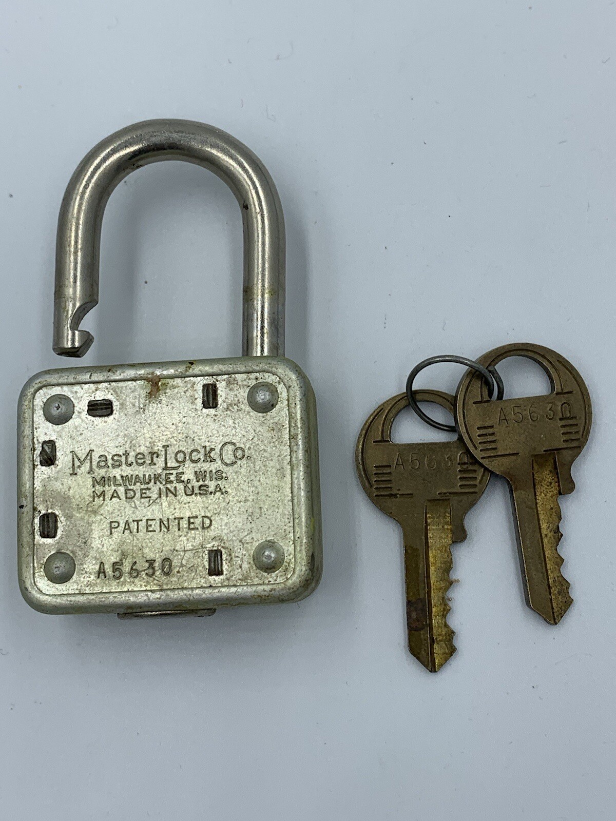 Vintage Master Lock Co #77 Lion Head Padlock with 2 Keys | eBay