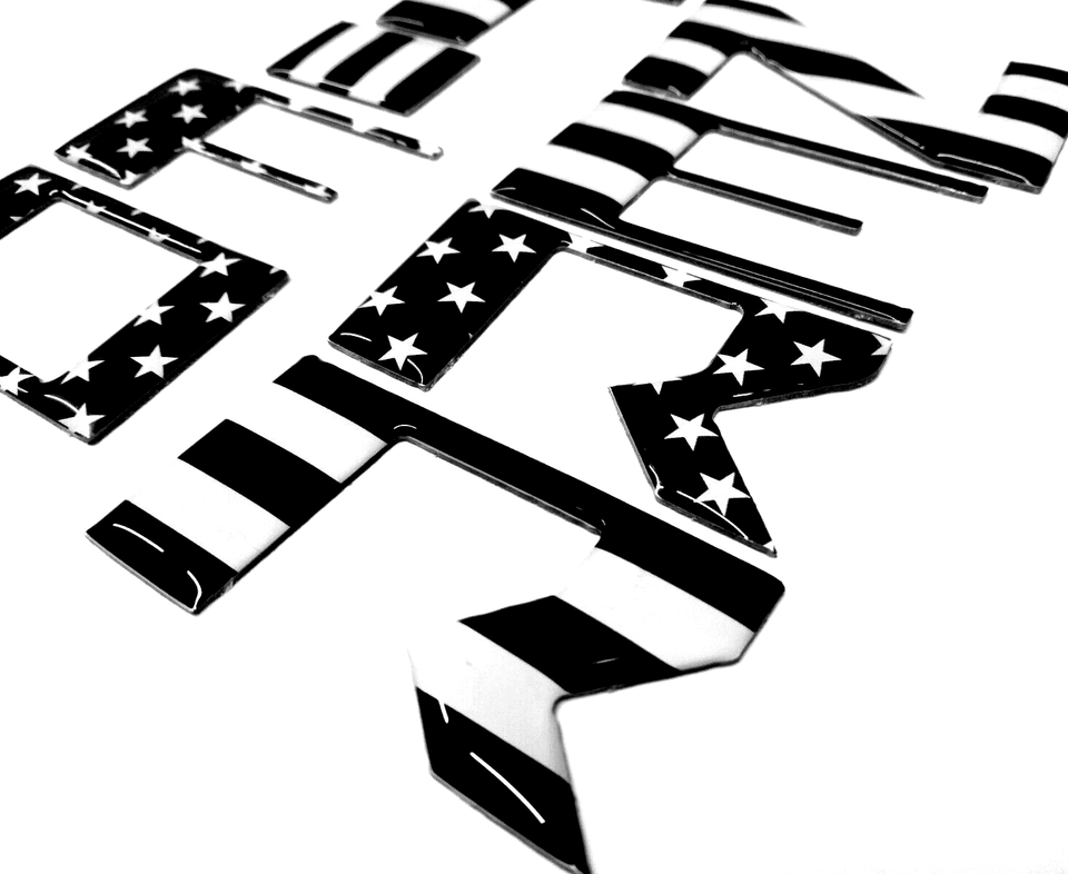 FOR NISSAN FRONTIER 2025-2026 US BLACKOUT FLAG 3D RAISED DOMED TAILGATE ...