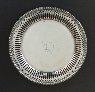 Antique Meriden B Company Silverplate Reticulated 7" Serving Plate | eBay