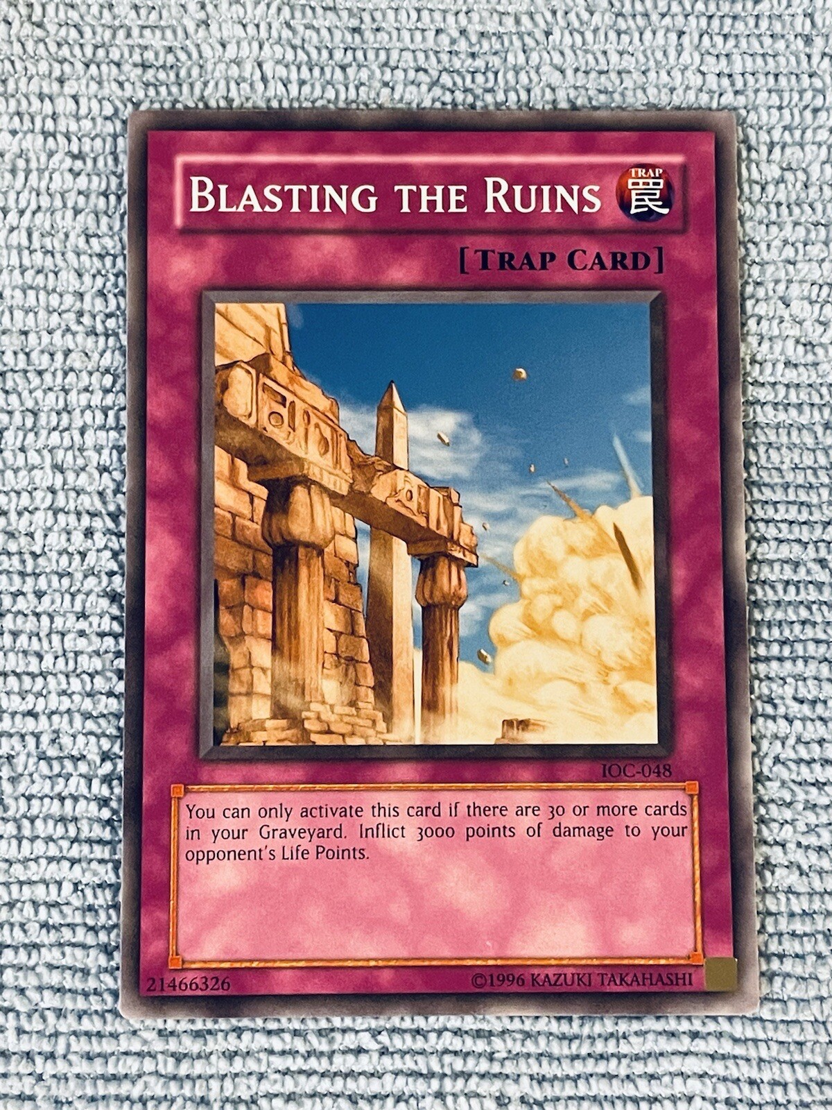 Yu-Gi-Oh! TCG Invasion of Chaos Blasting the Ruins IOC-048 Trap Card NM ...