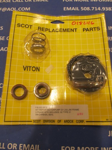 Scot Type 21 Motor Pump 231-232 Rebuild Kit J56 Frm, VitonCarb/Sil 118. ...