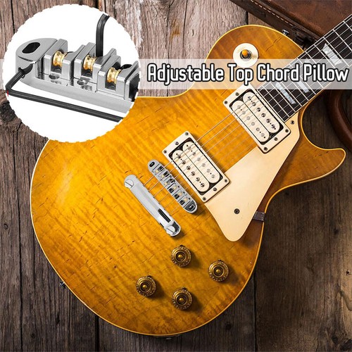 1 Set of 6 Strings Guitar Tune-O-matic Bridge Roller Code Pull Plate ...