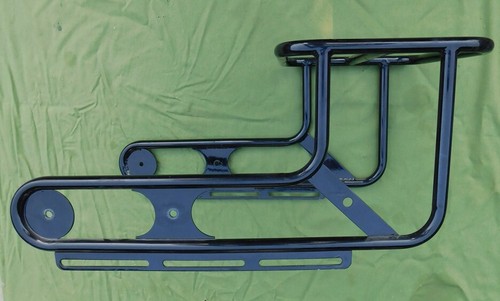 VINTAGE CRAVEN MOTORCYCLE LUGGAGE PANNIER BAGS TOP BOX L RACK NORTON ...