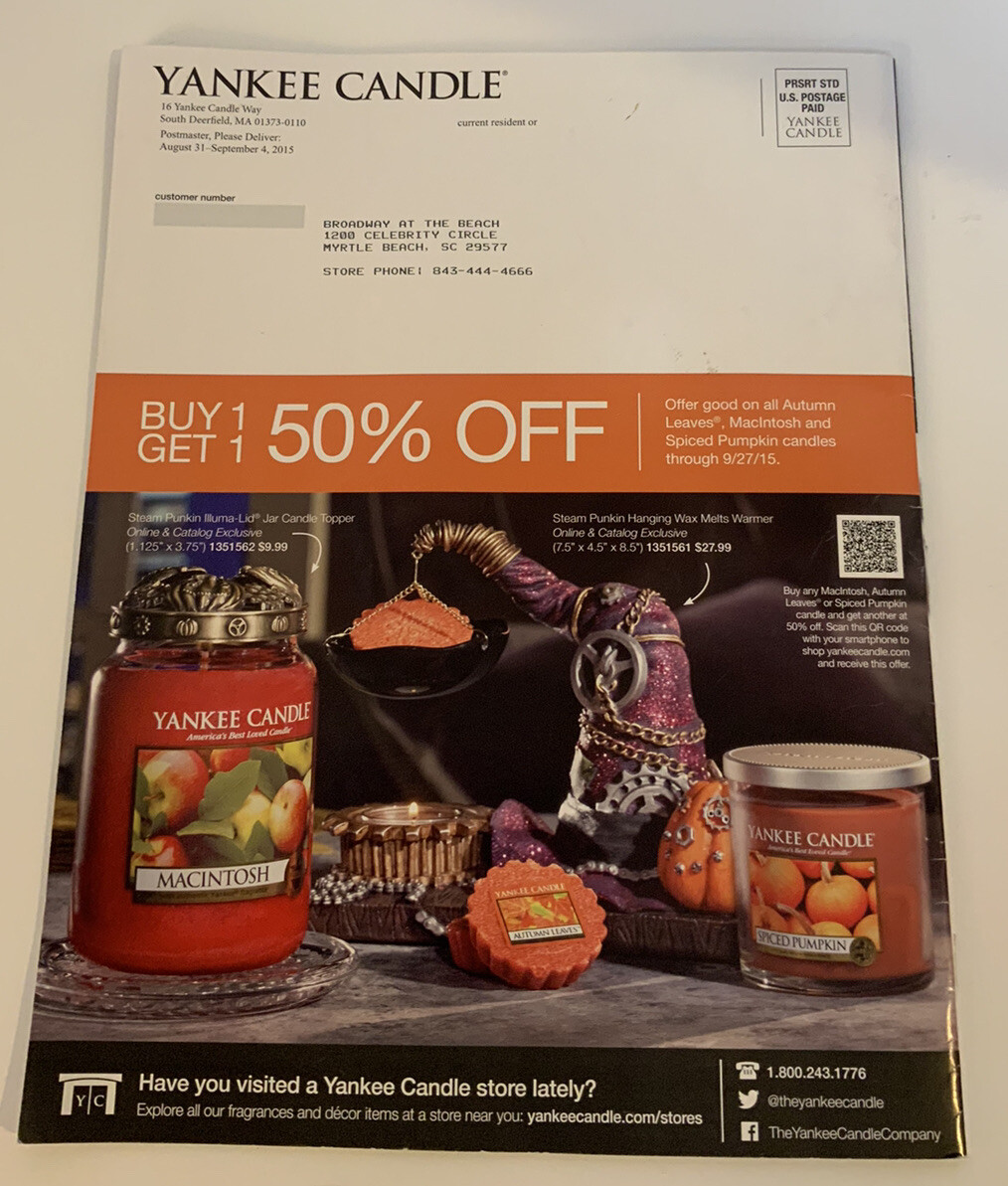 Yankee Candle Halloween Boney Bunch Catalog Magazine 2015 Scented Pages ...