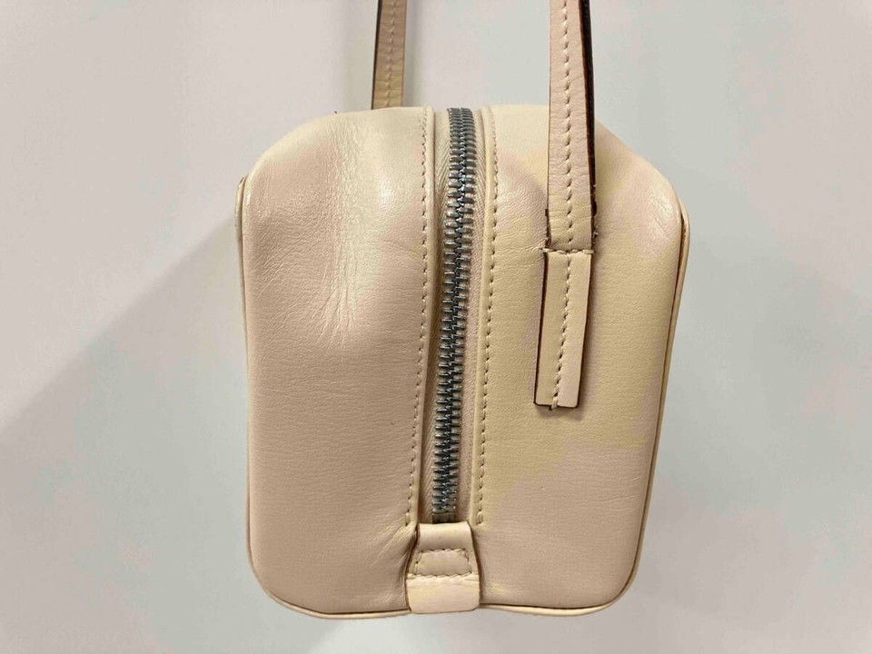 BALLY KORA Cube shaped Leather Beige Shoulder Bag Made in Italy 16a | eBay