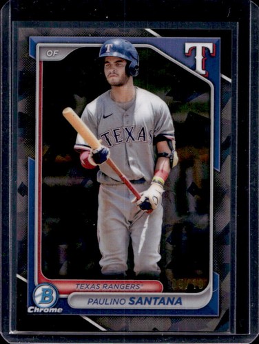 2024 Bowman Draft Sapphire Paulino Santana Black #05/10 | eBay