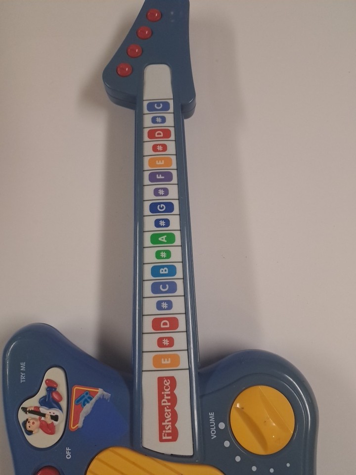 Vintage Fisher Price Teachin' Tunes Electric Learning Guitar Kid Songs ...