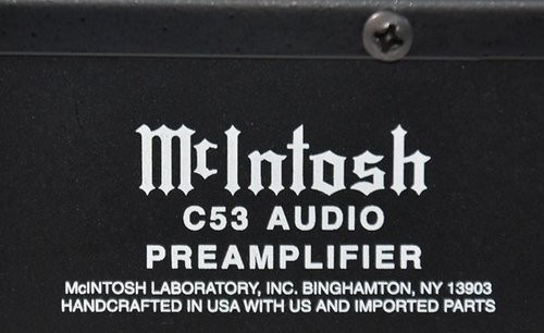 [Beauty]McIntosh C53 Hi-Res Preamplifier Box remote control HR085 Power ...