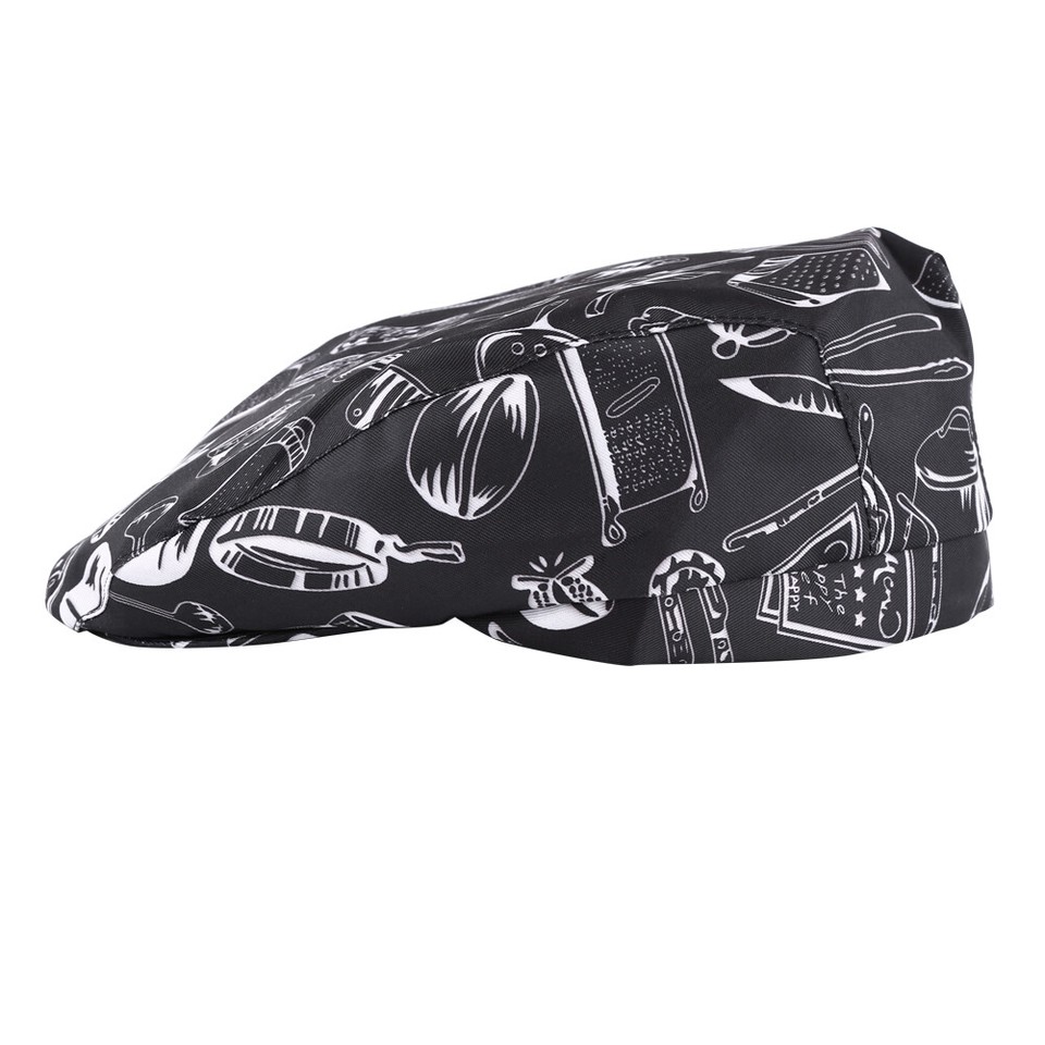 Men/Women Chef Hat Kitchen Cook Duckbill Beret Golf Cap Catering Baker ...