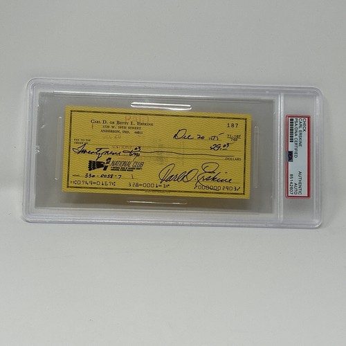 Dodgers Carl Erskine PSA/DNA Autographed Hand Written Signed Personal ...