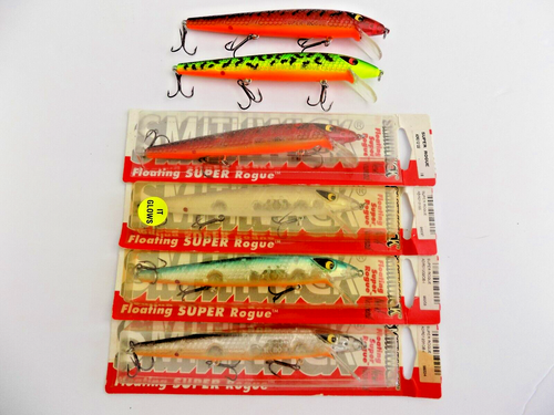 SMITHWICK FLOATING SUPER ROGUE ASST. COLORS - 6 LURES - 265i | eBay