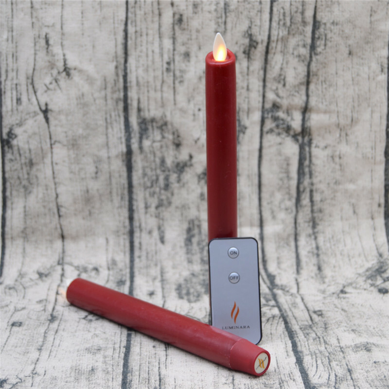 Luminara Battery Operated Flameless Led Taper Candles with Remote ...